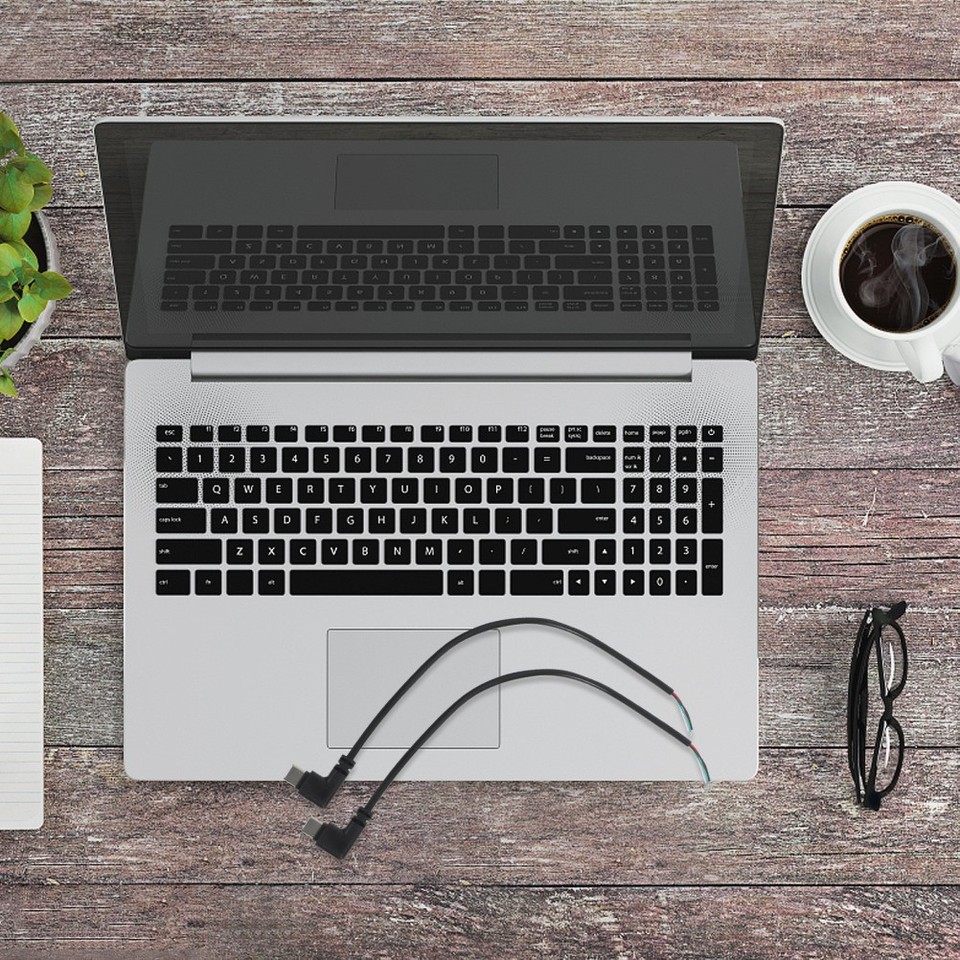 4 Pcs Right Angle Cable USB Set Type Type-c to 4-pin Wire | eBay Australia