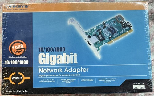 LINKSYS 10/100/1000 Gigabit PCI Network Card for Windows 98/ME/NT/2000 ...