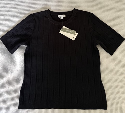 NWT Target Preview top Women’s Size XL Black Stretch Crew Neck Ribbed ...