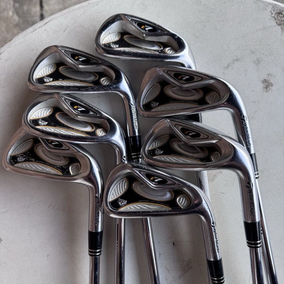 Taylormade R7 Iron Set Dynamic Gold S300 Stiff Steel 3-PW 7pc RH Golf ...