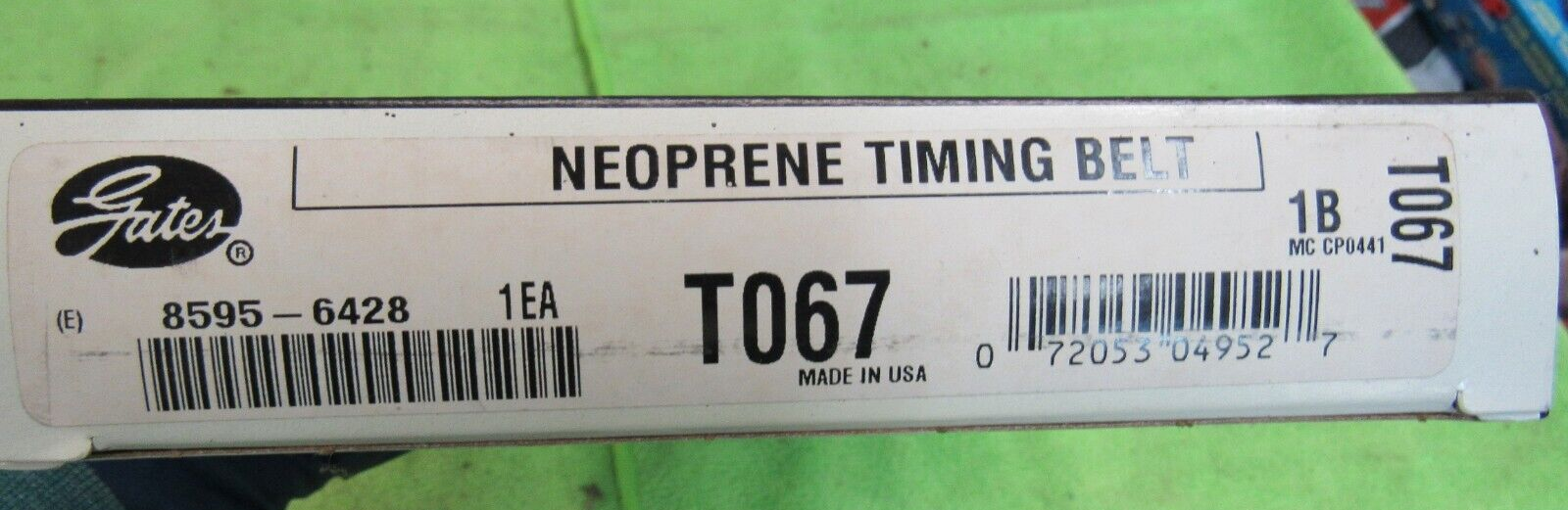 GATES T067 NEOPRENE TIMING BELT -- NEW OLD STOCK | eBay