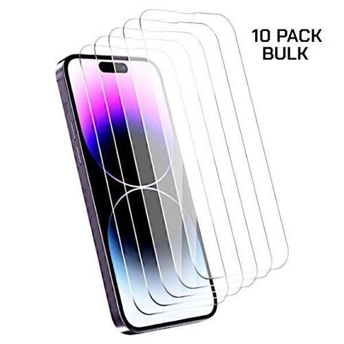 iPhone 12 Pro Max - Clear Tempered Glass (10 Pk/Bulk) | eBay