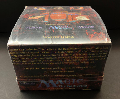 Starter / Tournament Deck Box 4th Edition Starter Deck Box SEALED Magic ...
