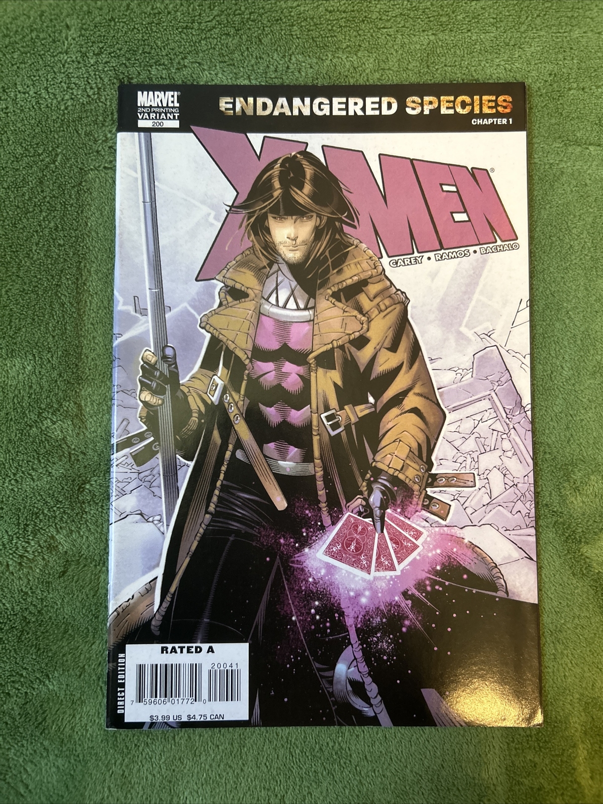 X-Men #200 Bachalo 2nd Print Gambit Variant Carey Ramos Marvel 1991 | eBay