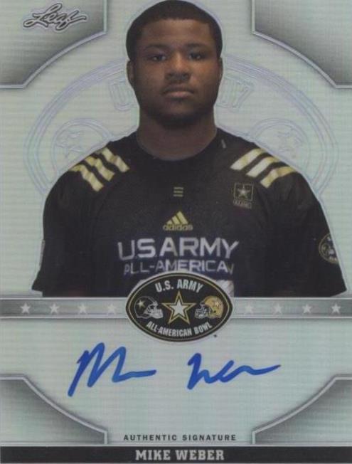 2015 Leaf U.S. Army All-American Bowl Mike Weber #ATA-MW1 for sale | eBay
