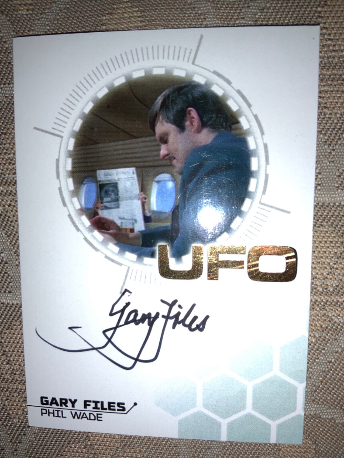 GERRY ANDERSON UFO SERIES 3 GARY FILES GF1 GOLD FOIL AUTOGRAPH CARD | eBay