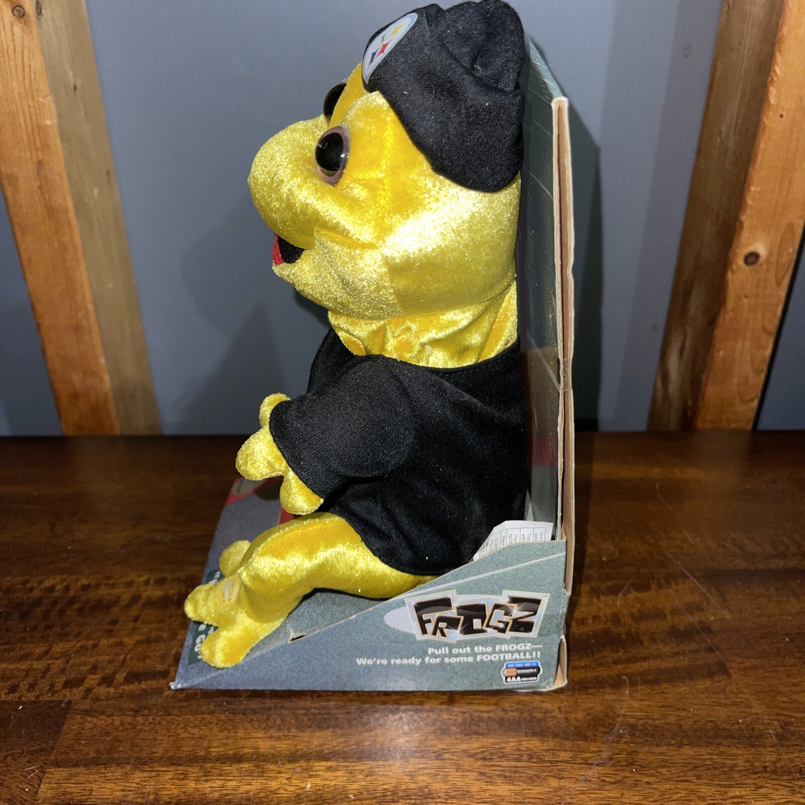 RARE GEMMY FROGZ NFL 1994 Pittsburg Steelers Dancing Singing Frog Works ...