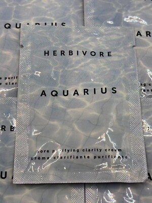LOT OF 29 HERBIVORE AQUARIUS PORE PURIFYING CLARITY CREAM 2ML*29=58ML ...