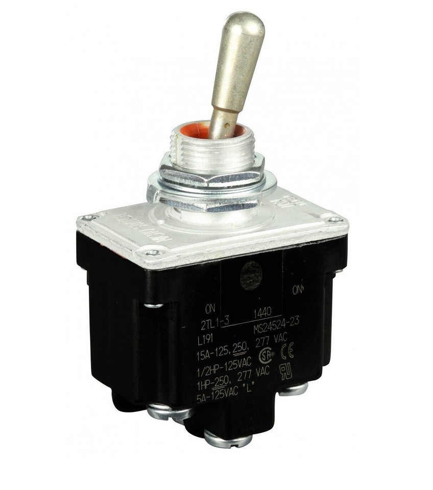 MS24524-23 - Honeywell 2TL1-3 MICRO SWITCH Toggle Switches -New - Free ...
