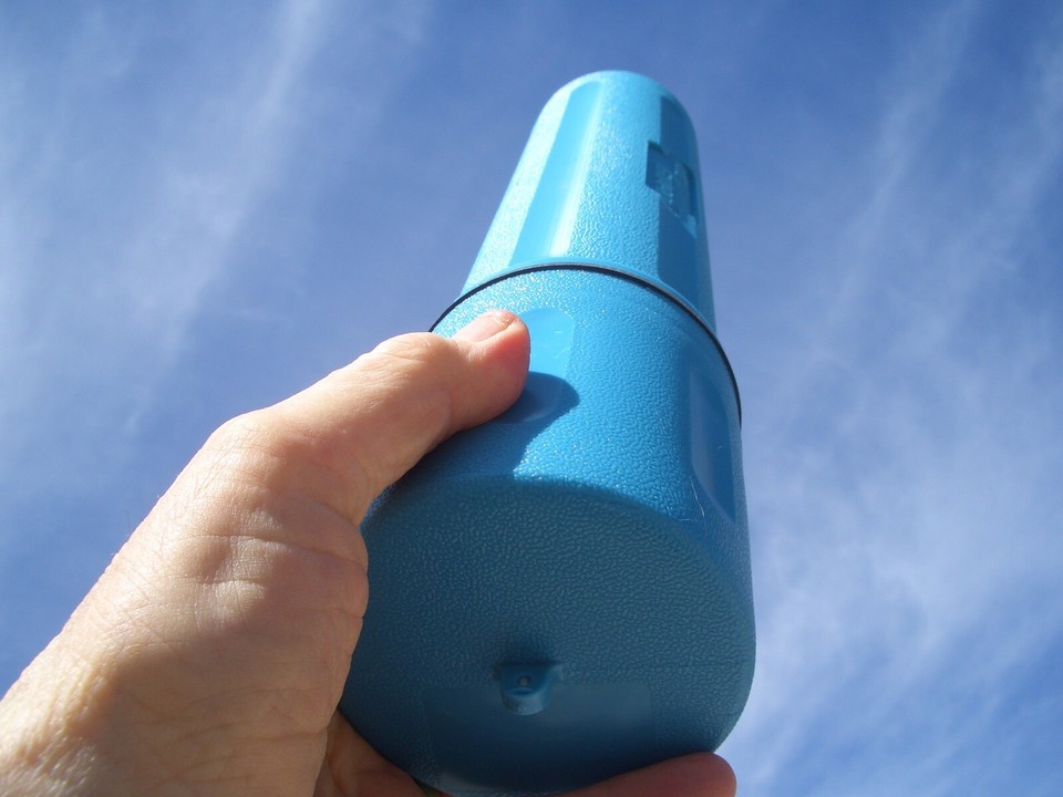 TRANSPORT CANISTER, RED OR BLUE, FOR GEIGER PANCAKE PROBE 44-9 ; $27.00 ...
