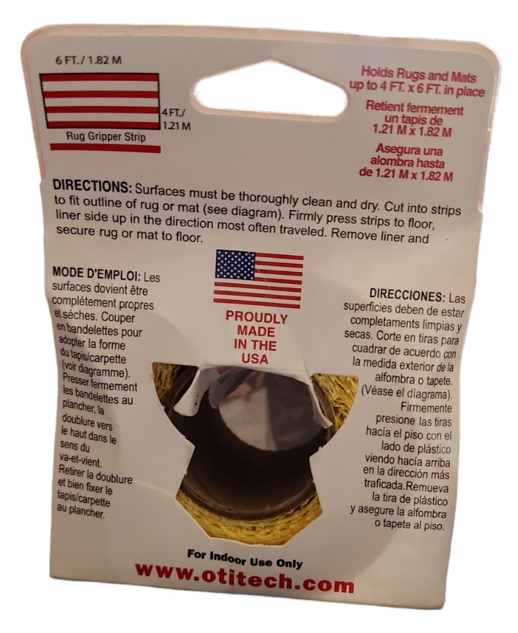 Lok-Lift Rug Gripper Non-slip Rug Carpet Tape Liner Roll 2.5 in. X 25 ...