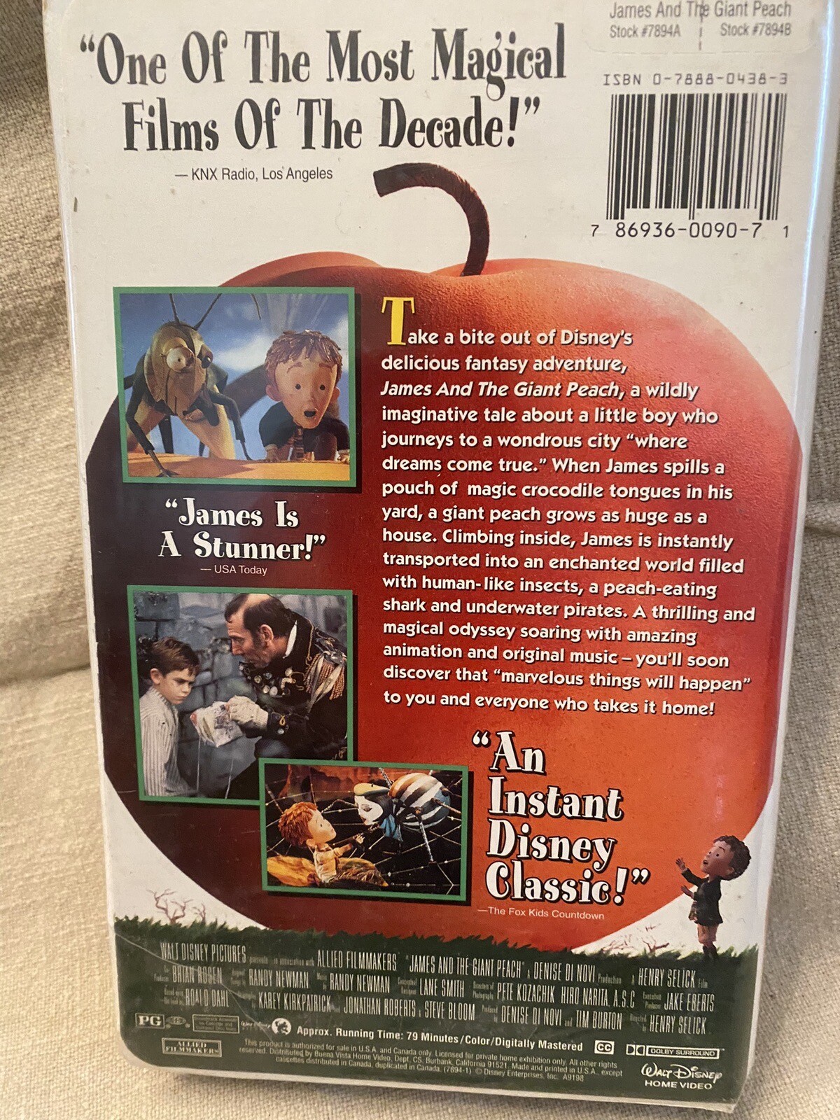 James and the Giant Peach (VHS, 1996) 786936009071| eBay