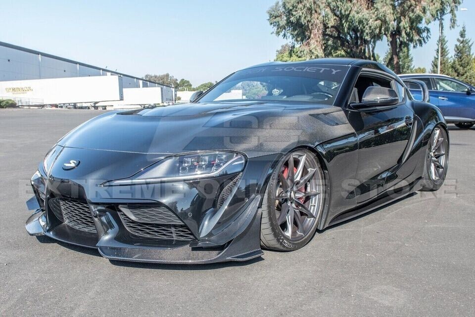 CARBON FIBER Edition Splitter Front Bumper Lip Fits 20-Up Toyota GR ...