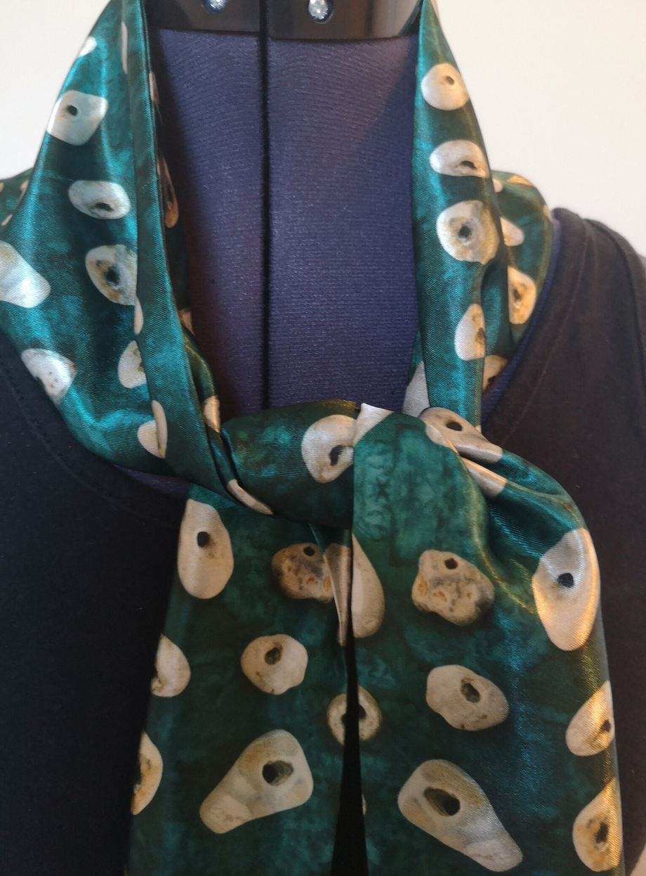 Unisex Pagan & witch Scarf, Tie, Hagstone, Folklore, Spell, Man and ...