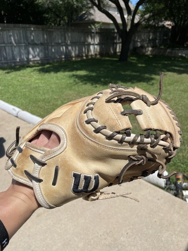 2021 Wilson A2000 CM33 33" Blonde Catcher's Baseball Mitt WBW10011533 2 ...