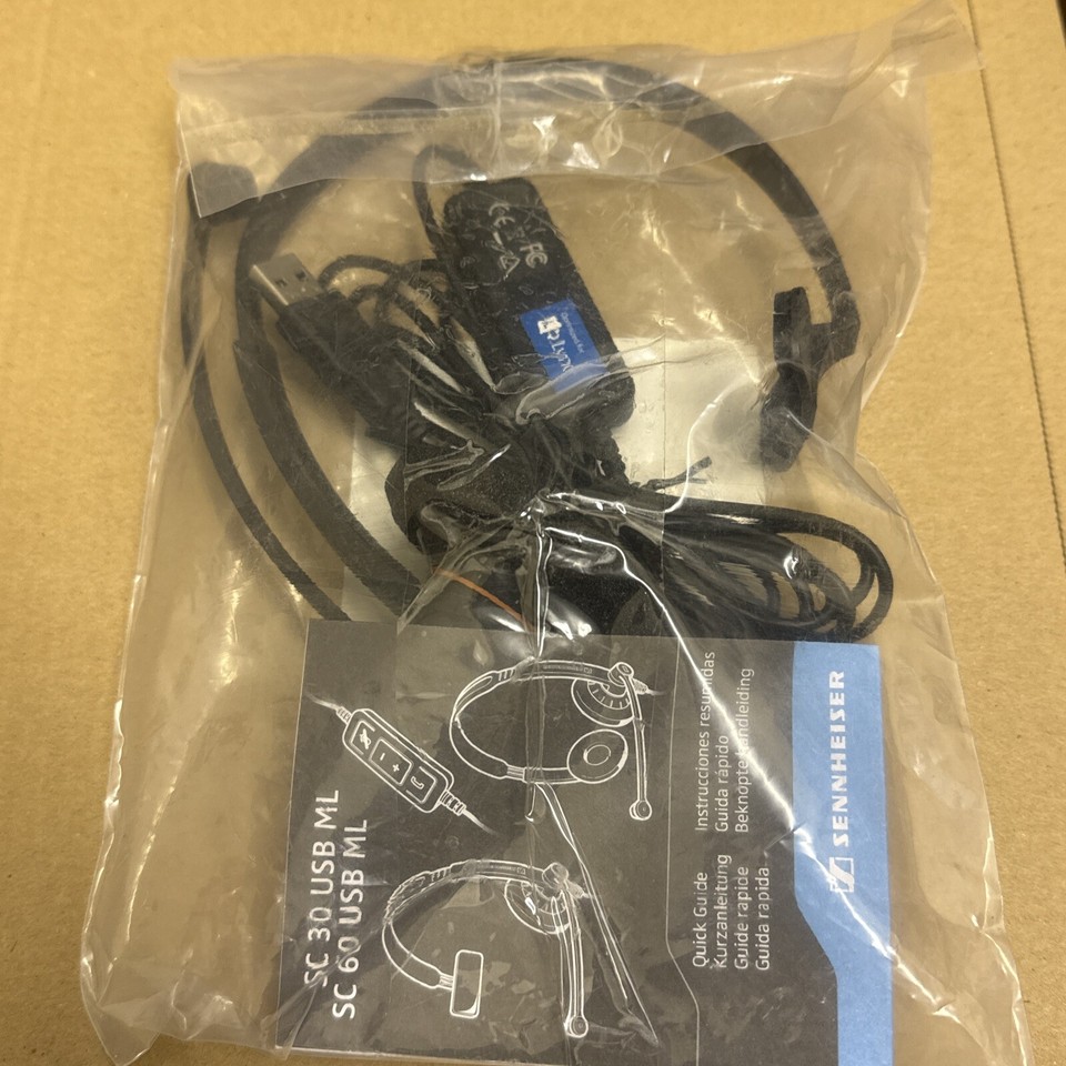 Sennheiser SC30 USB Monaural Microsoft Lync Headset - Black | eBay UK