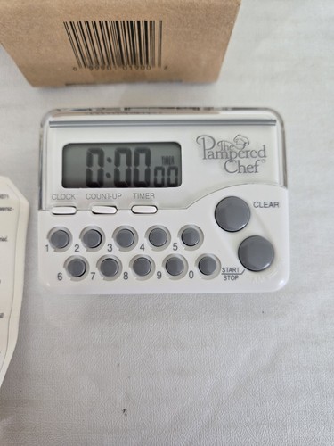 Retired Pampered Chef 1900 Digital Clock Timer New in Box FREE SHIPPING ...