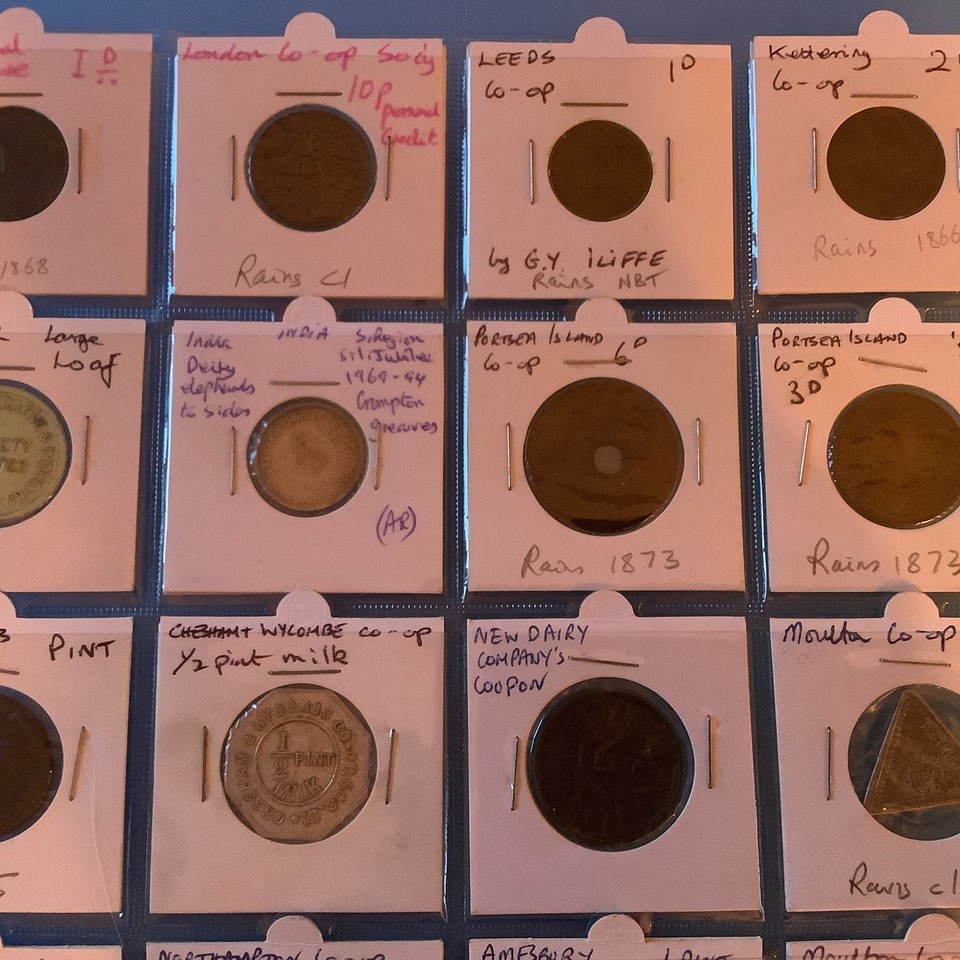 Great Britain / England Co-op Tokens X20 LEEDS, PORTSEA MOULTONEtc ...