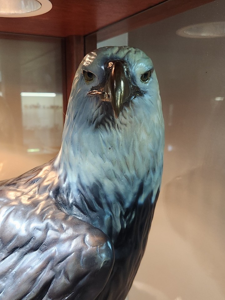 Fred Hoppe Perched American Eagle Bronze Sculpture Artist Proof #1AP 27 ...