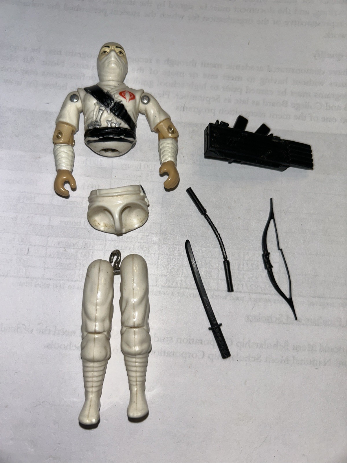1984 GI Joe STORM SHADOW v1 Near Complete No Cracks Broken Thumb T1 | eBay