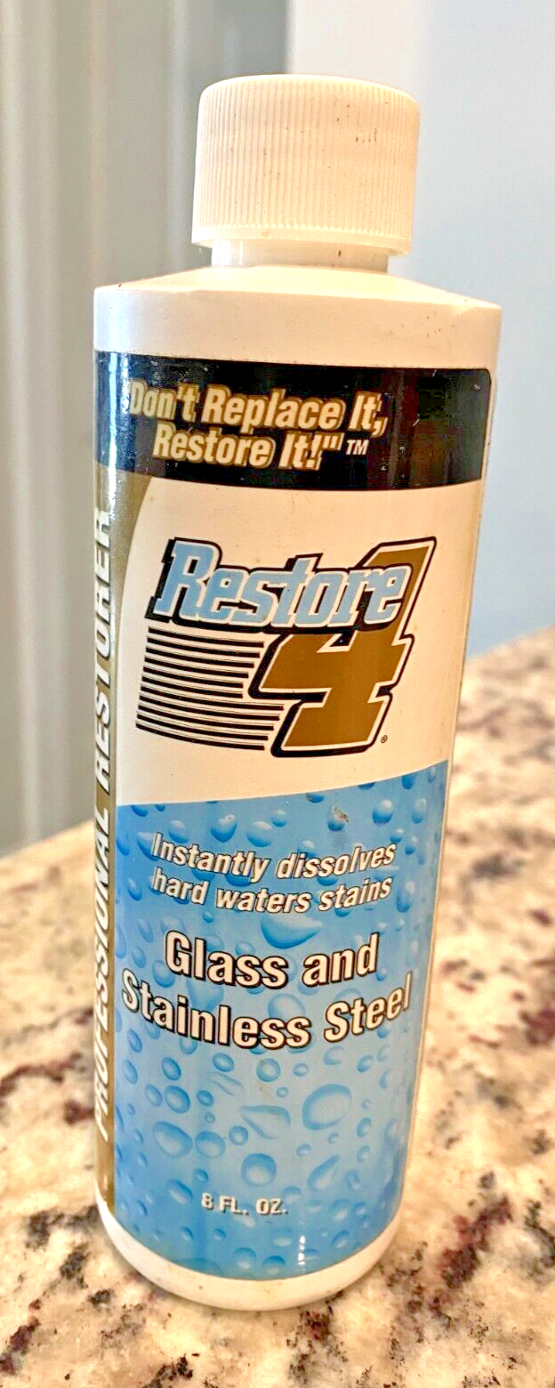 RESTORE 4 GLASS AND STAINLESS STEEL RESTORER 1 - 8 OZ BOTTLE | eBay