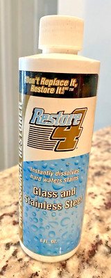 RESTORE 4 GLASS AND STAINLESS STEEL RESTORER 1 - 8 OZ BOTTLE | eBay