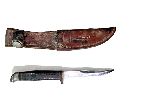 Vintage Case fixed blade knife with sheath Pack 20 | eBay