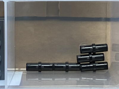 LEGO Parts - Black Technic, Pin with Short Friction Ridges - No 2780 ...