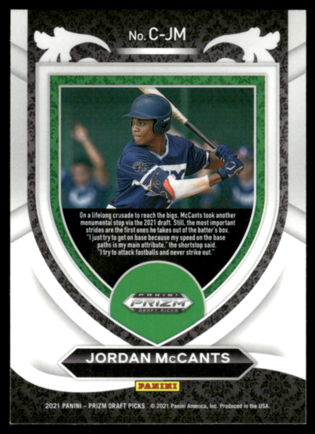 2021 Panini Prizm Draft Picks - Crusade #C-JM Jordan McCants (RC) for ...