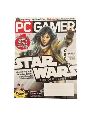 January 2010 PC GAMER Vintage Video Game Magazine #196 Star Wars - Demo ...