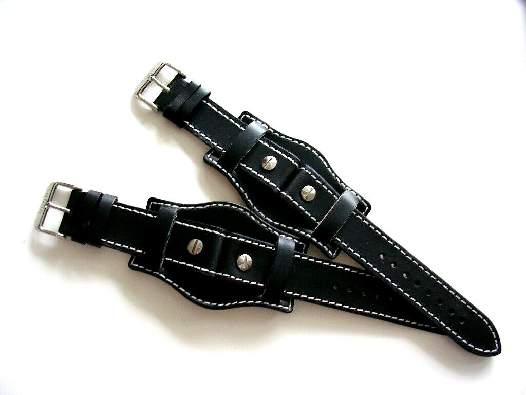 Black Rivet BUND NATO army Flieger German Pilot watch band IW SUISSE 18 ...