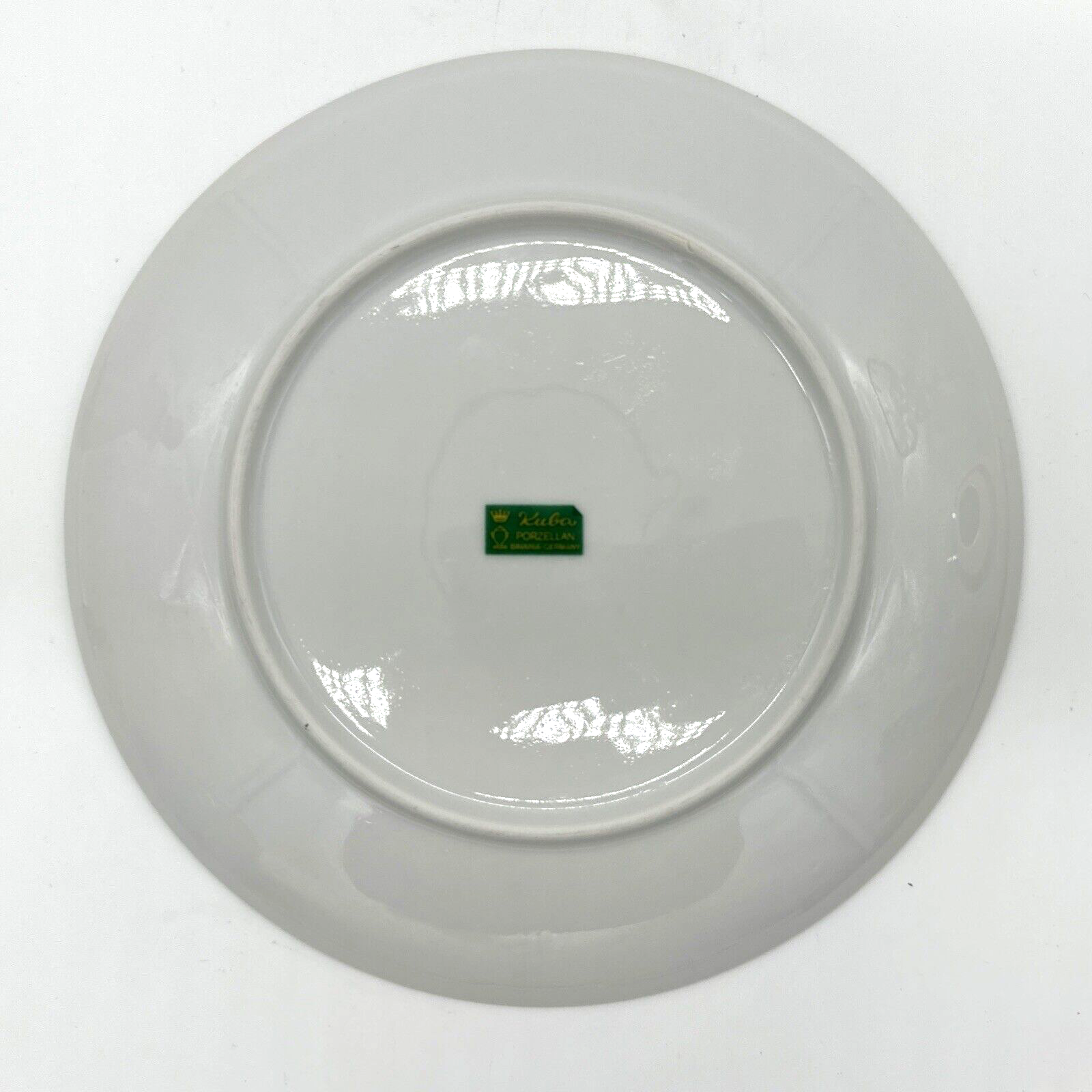 Vintage Kuba Porcelain Porzellan Game Birds Decorative Plate Green Rim ...