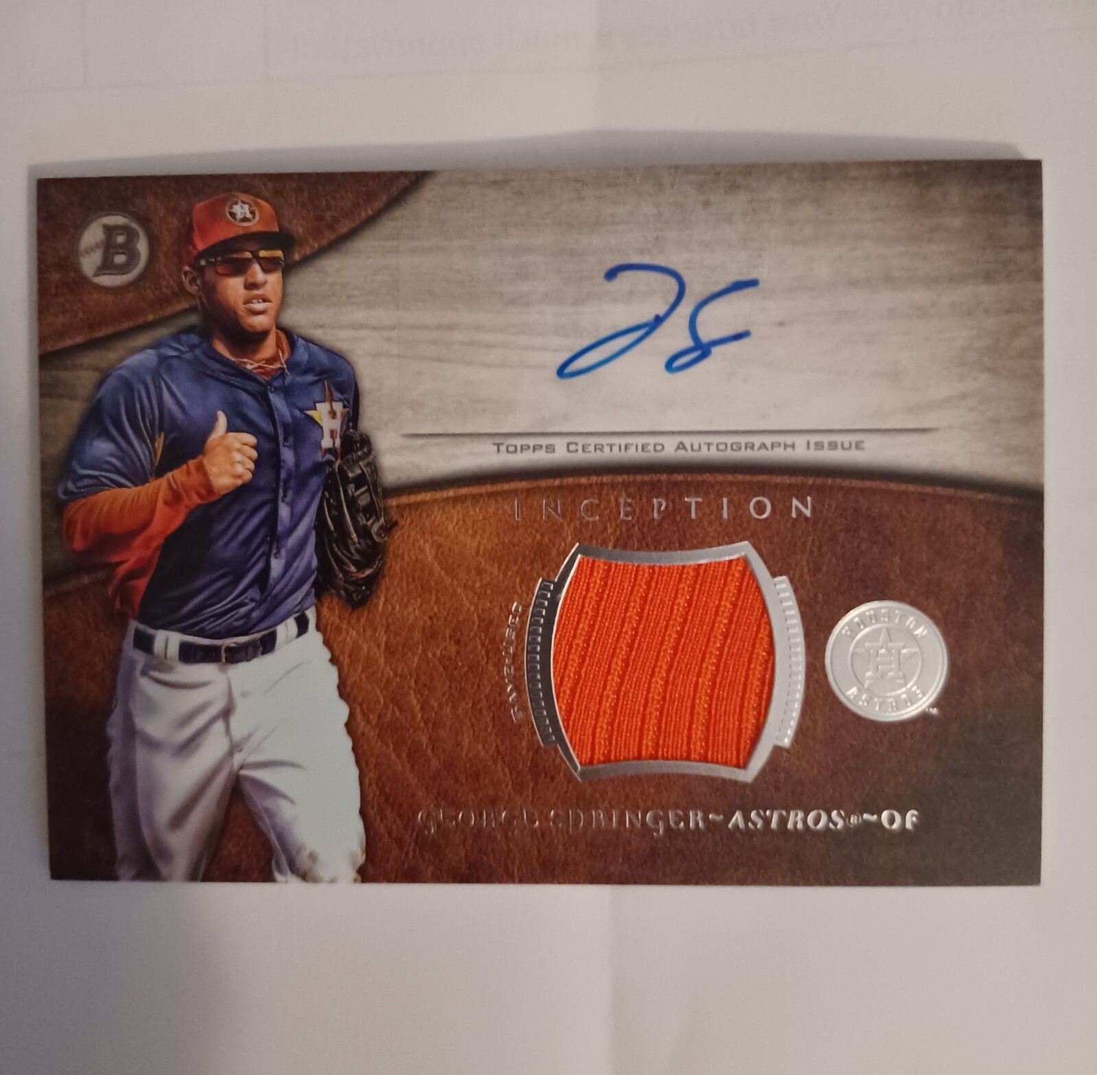 2014 Bowman Inception George Springer Auto Relic | eBay
