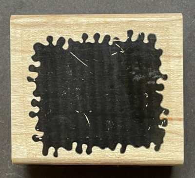 Solid Template Ink Blot Splat Wood Rubber Stamp | eBay