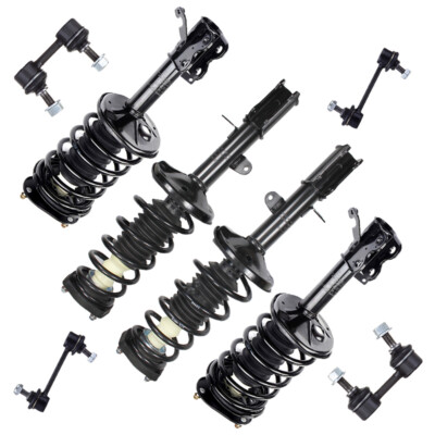 For Toyota For Corolla 1993-2002 Front Rear Complete Struts + Sway Bar ...