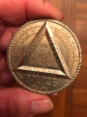 Rare Obsolete 1949 Pennsylvania Fire Police Association Badge | eBay
