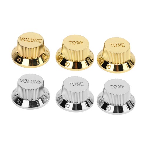 3PCS Electric Bass Volume Knob Plastic 2T1V Fine Workmanship Guitar ...