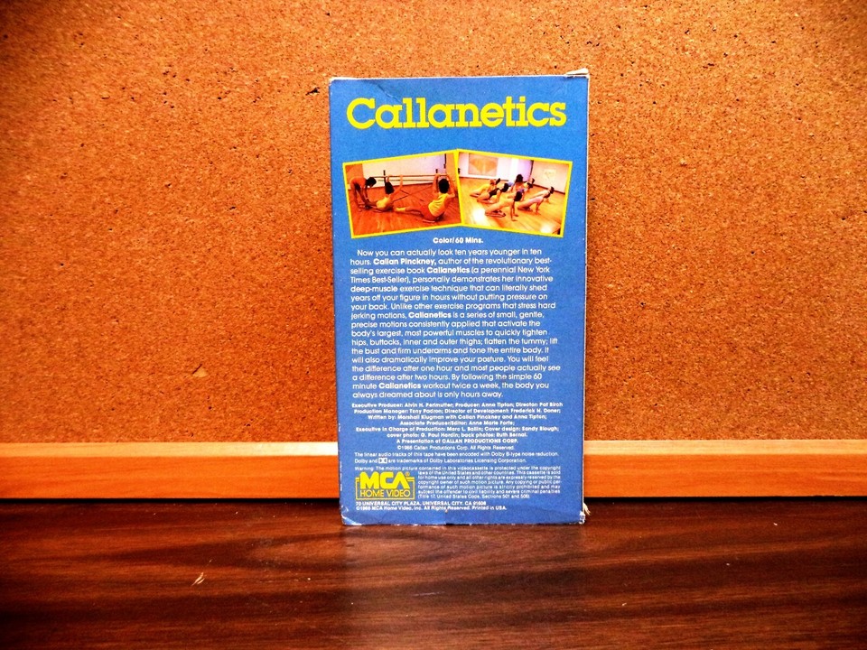 Callanetics (VHS 95) Callan Pincney, Deep Muscle Exercises that really ...