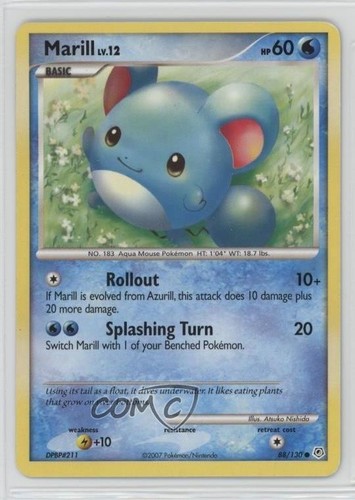 Marill Pokémon Diamond & Pearl Base Set #88 2007 18bm | eBay