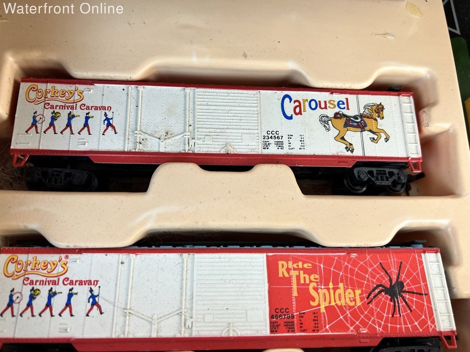Vintage King Corkey HO Carnival Train Set The Happiest Train Set Ever ...