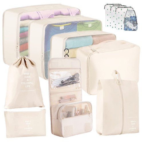 Travel Pouch 12 Piece Set Travel Pouch Set Stylish Travel Clothes ...