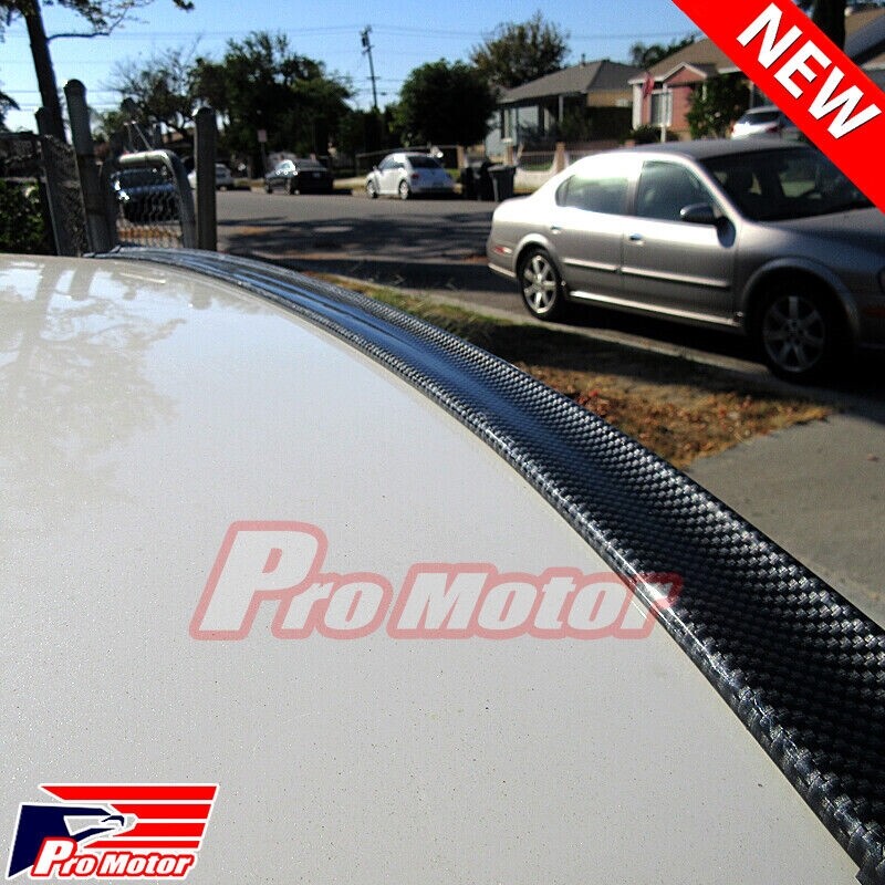 Carbon Fiber Universal Spoiler Rubber Rear Roof Trunk Molding Lip Sport ...