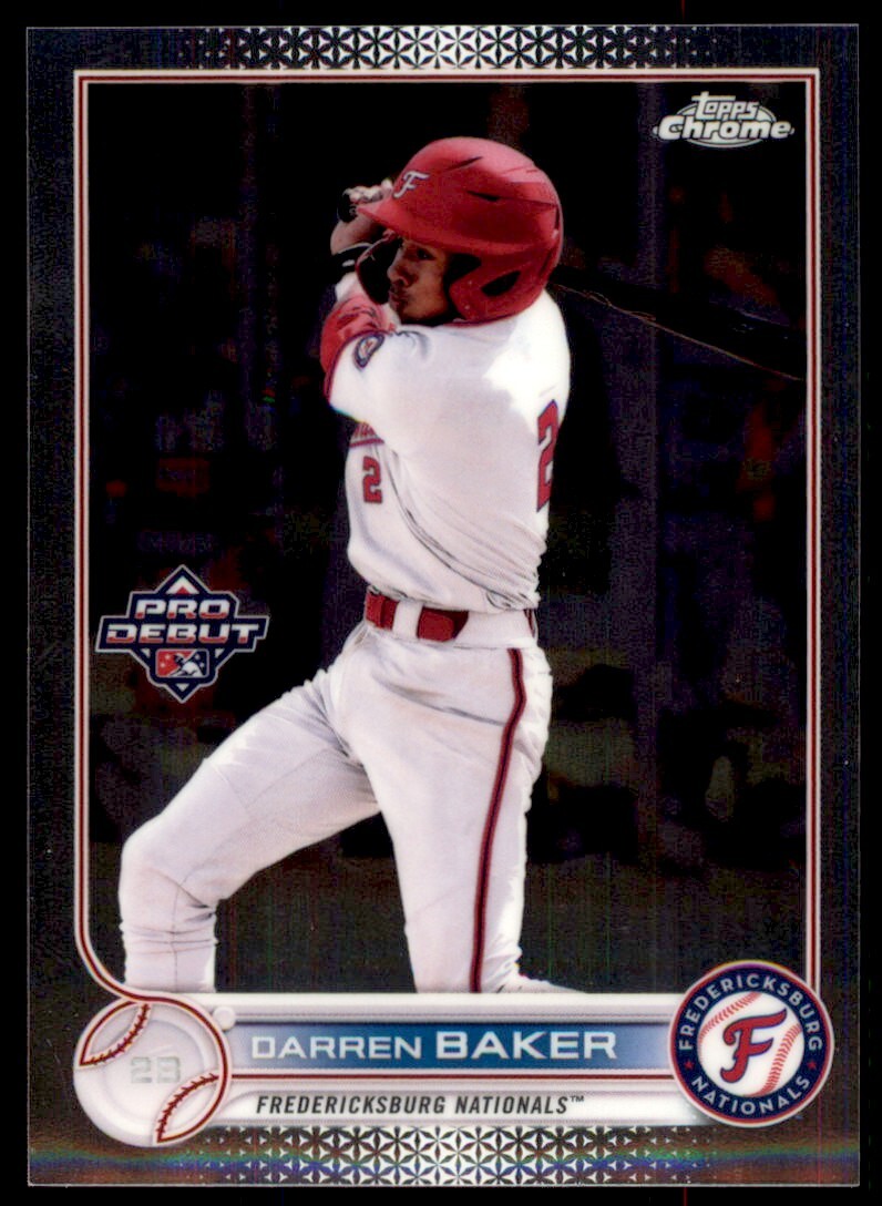 DARREN BAKER 2022 Topps Pro Debut Rookie Chrome Card RC #PDC-13 ...