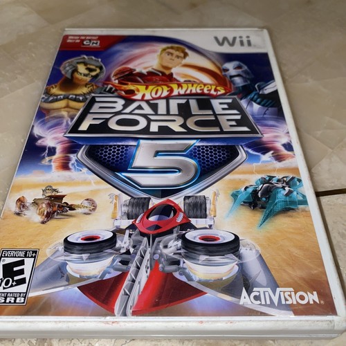 Hot Wheels: Battle Force 5 For Wii NINTENDO E -Disk Only Scratched As ...