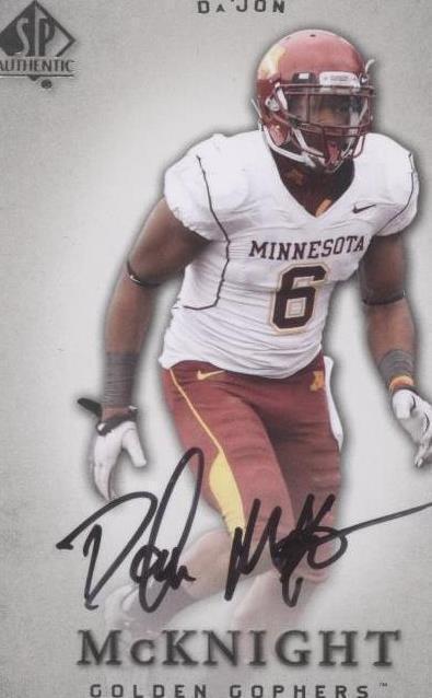 2012 SP Authentic - Da'Jon McKnight #26 Autographs (AU, RC) for sale ...