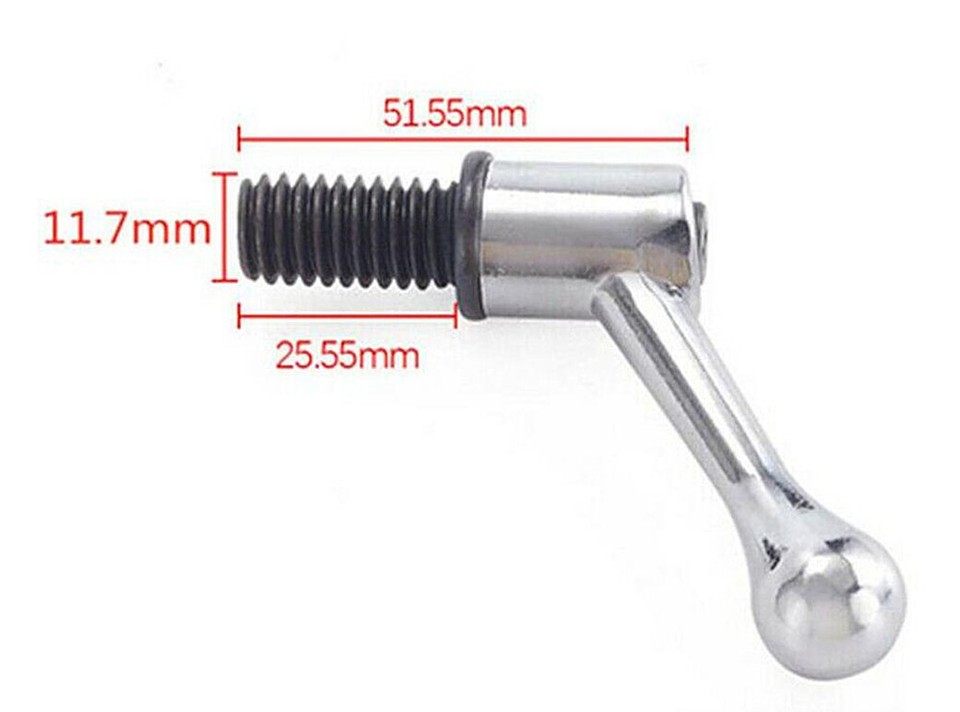 2pcs Milling Machine Part Table Lock Handle And Bolt M1/2 Thread CNC ...