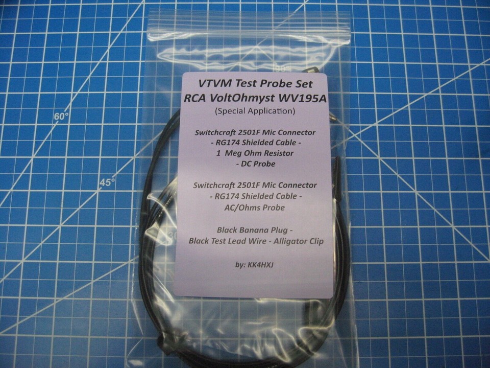 Custom VTVM Probe Set - Assembled - for RCA Voltohmyst WV195A | eBay
