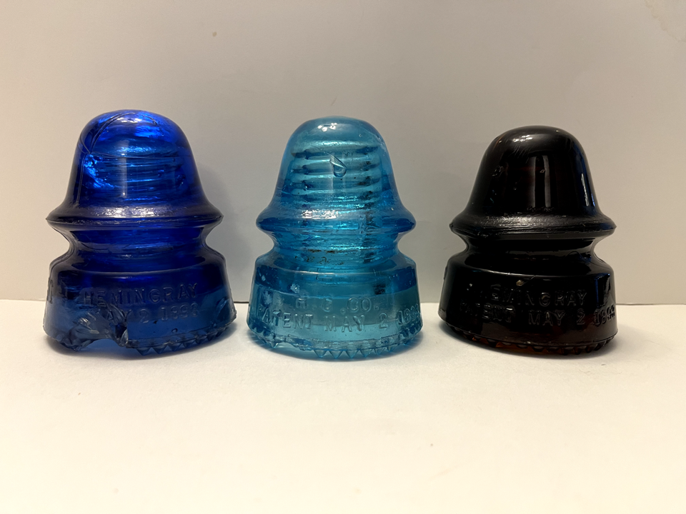 CD 162 Hemingray Cobalt Blue signal insulator | eBay