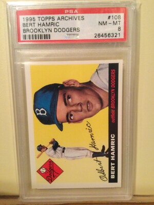 1995 TOPPS ARCHIVES BROOKLYN DODGERS 108 BERT HAMRIC PSA 8 | eBay
