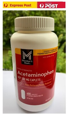 MM Paracetamol 500 mg Panadol Panamax Pain Relief 600ct USA Exp 4-2027 ...